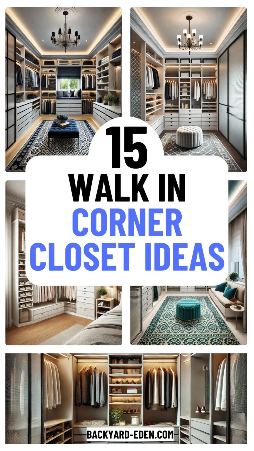 Maximize Your Space: 15 Genius Walk-In Corner Closet Ideas for a ...